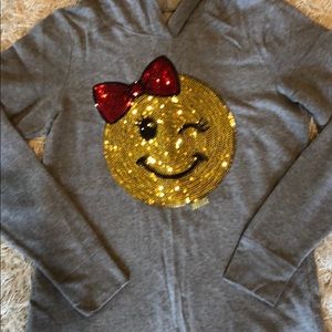 Justice | Shirts & Tops | Justice Smiley Face Hoodie | Poshmark